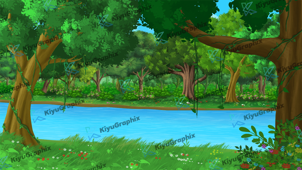 River(Nadi) or Jungle Background (PSD File) - KiyuGraphix